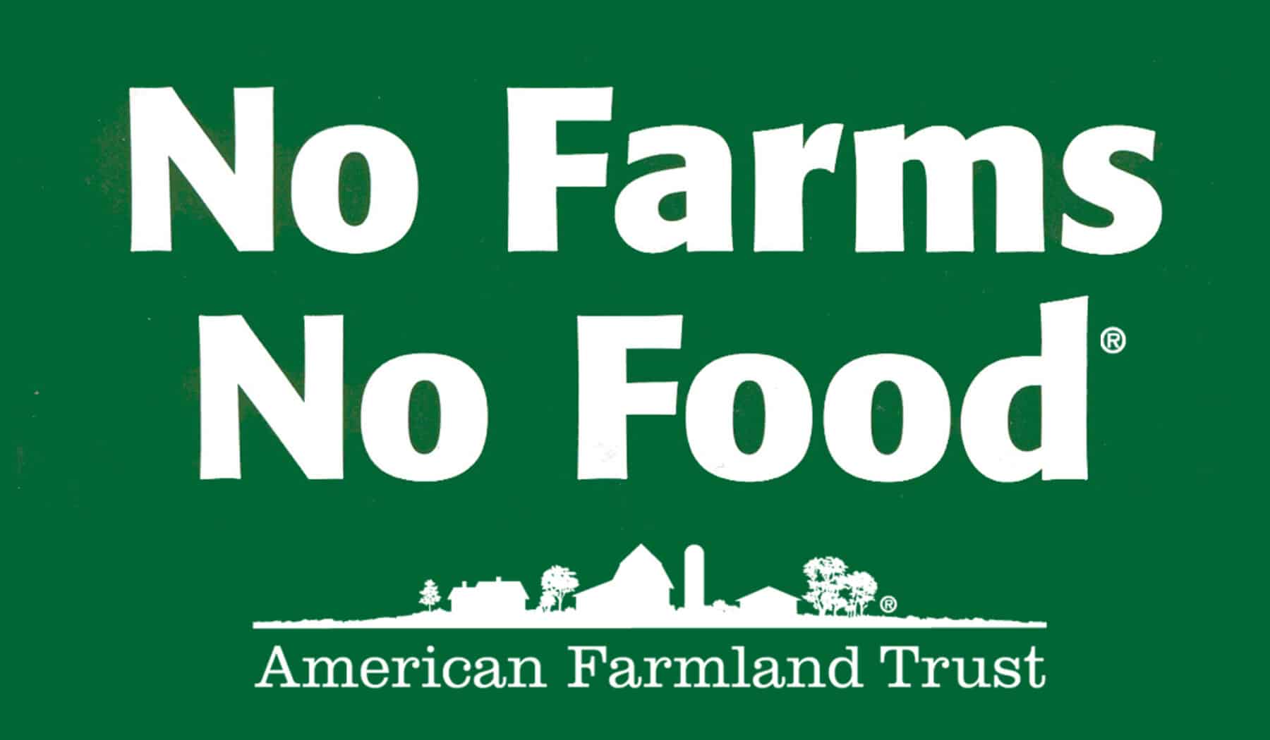 Free ‘No Farms, No Food’ Bumper Sticker • Hey, It's Free!