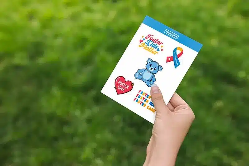 Free Foster Love Stickers • Hey, It's Free!