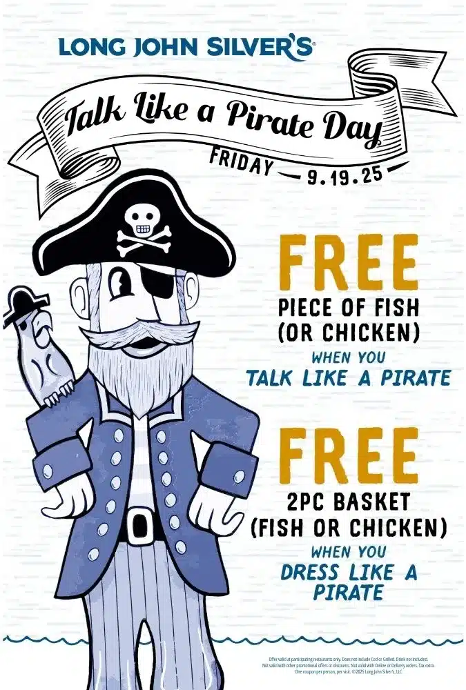 Free Long John Silver Fish or Chicken on Sept 19 • Hey, It's Free!